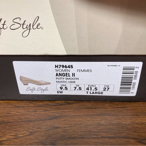 Soft Style | Shoes | Nwt Soft Style Angel Ii Putty Smooth Pumps 95 ...